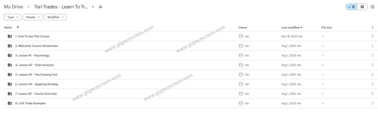 Tori Trades - Learn To Trade - Course - Giga Courses