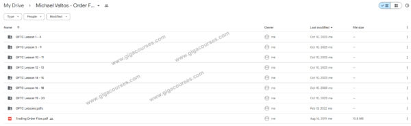 Michael Valtos - Order Flow Trading Course - Giga Courses