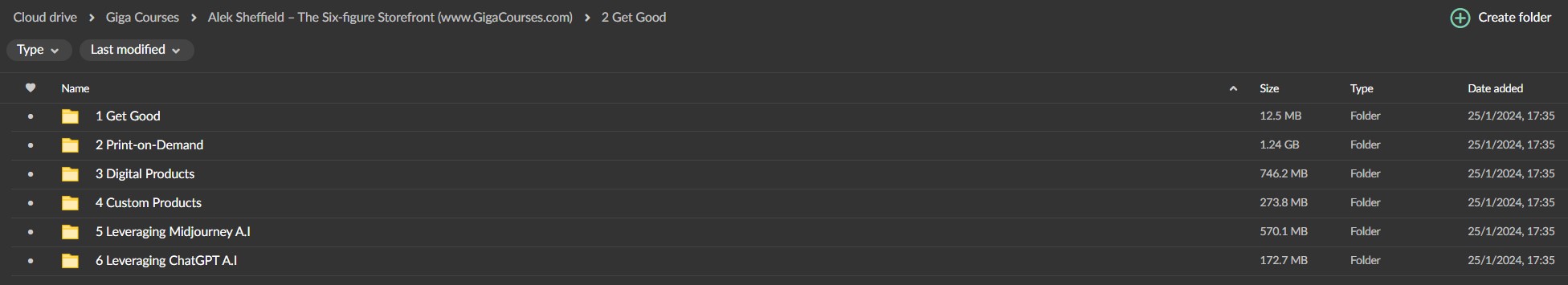 Alek Sheffield – The Six-figure Storefront - Giga Courses
