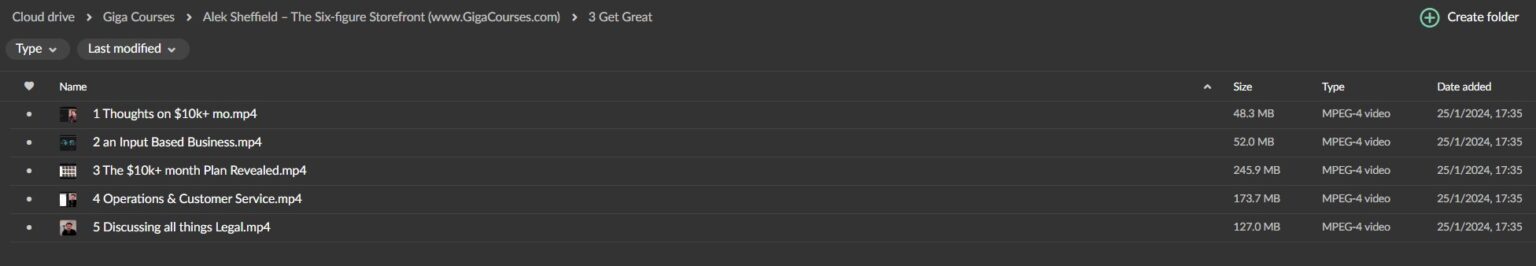 Alek Sheffield – The Six-figure Storefront - Giga Courses