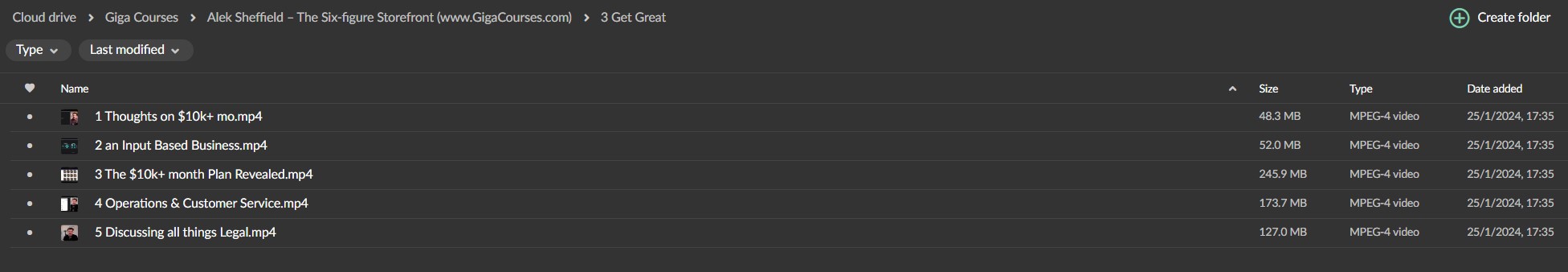 Alek Sheffield – The Six-figure Storefront - Giga Courses