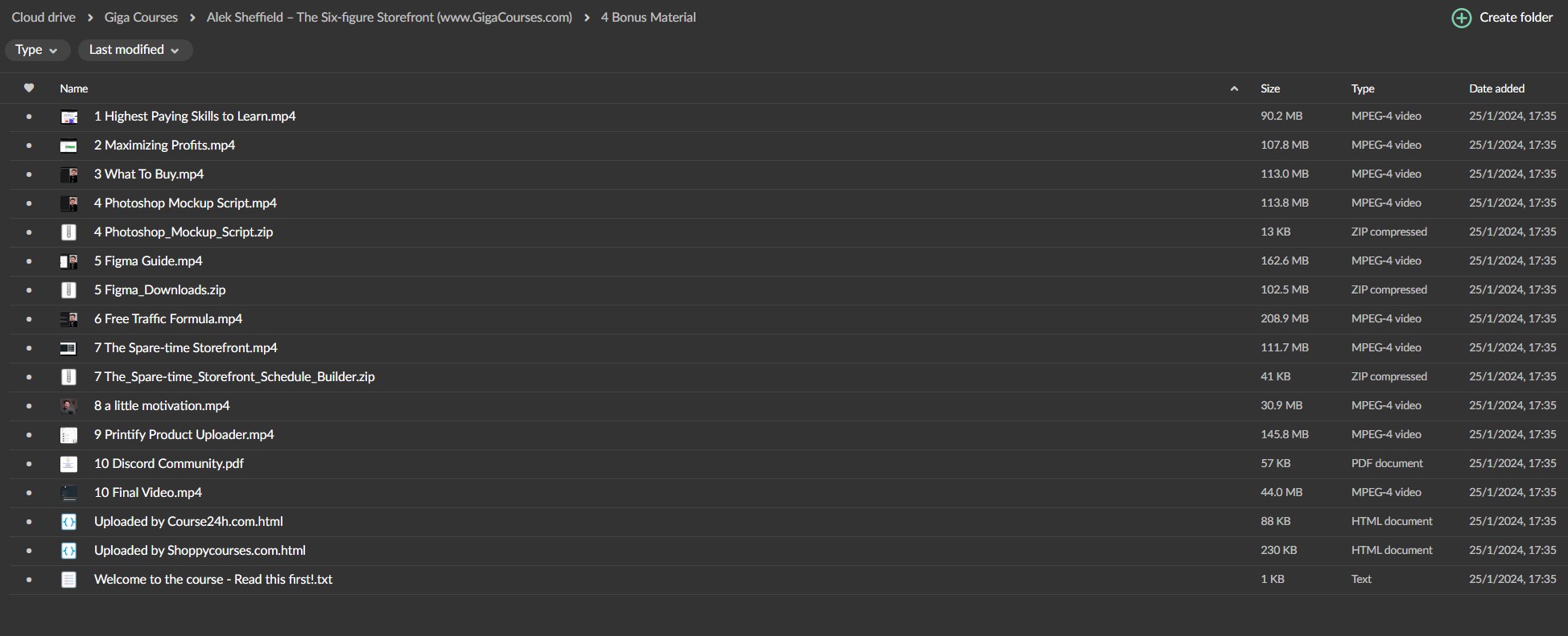 Alek Sheffield – The Six-figure Storefront - Giga Courses