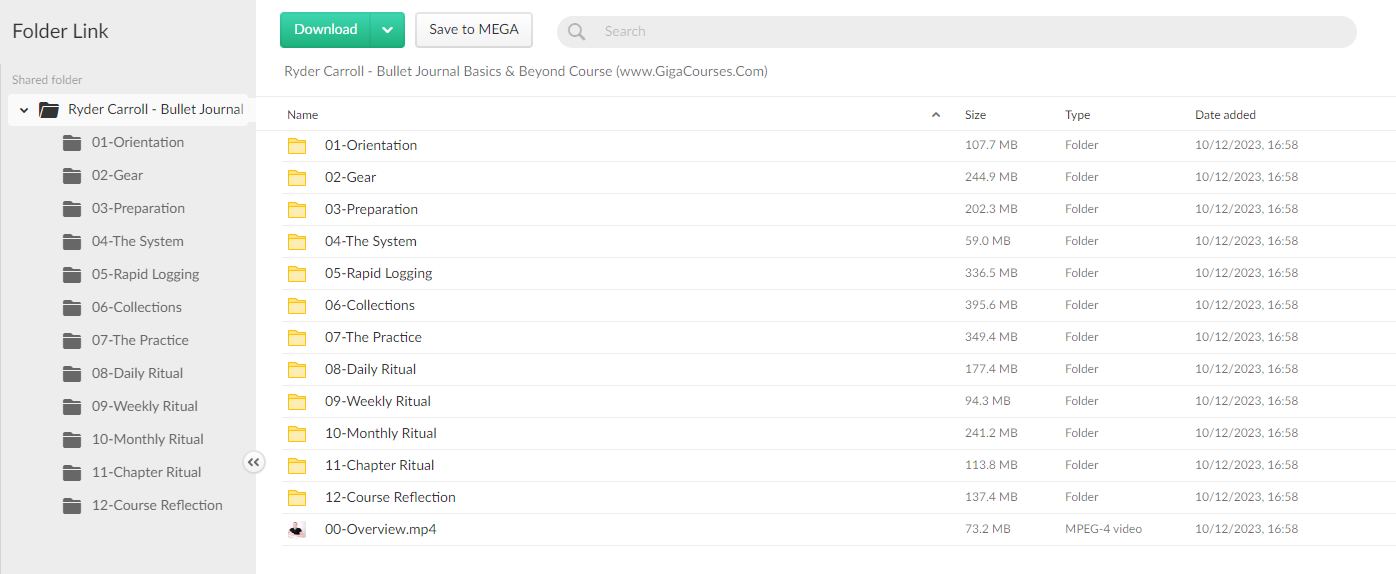 Ryder Carroll - Bullet Journal Basics & Beyond Course - Giga Courses