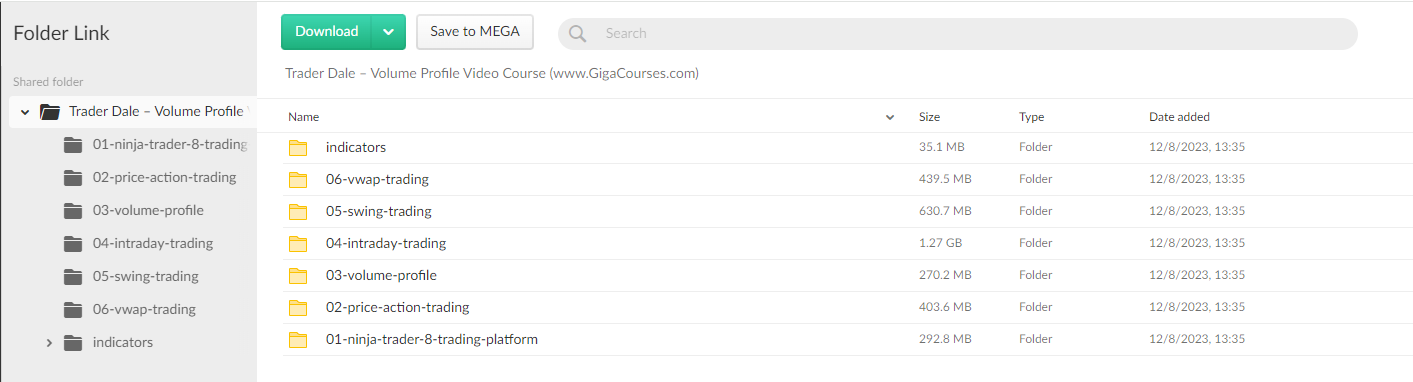 Trader Dale – Volume Profile Video Course - Giga Courses