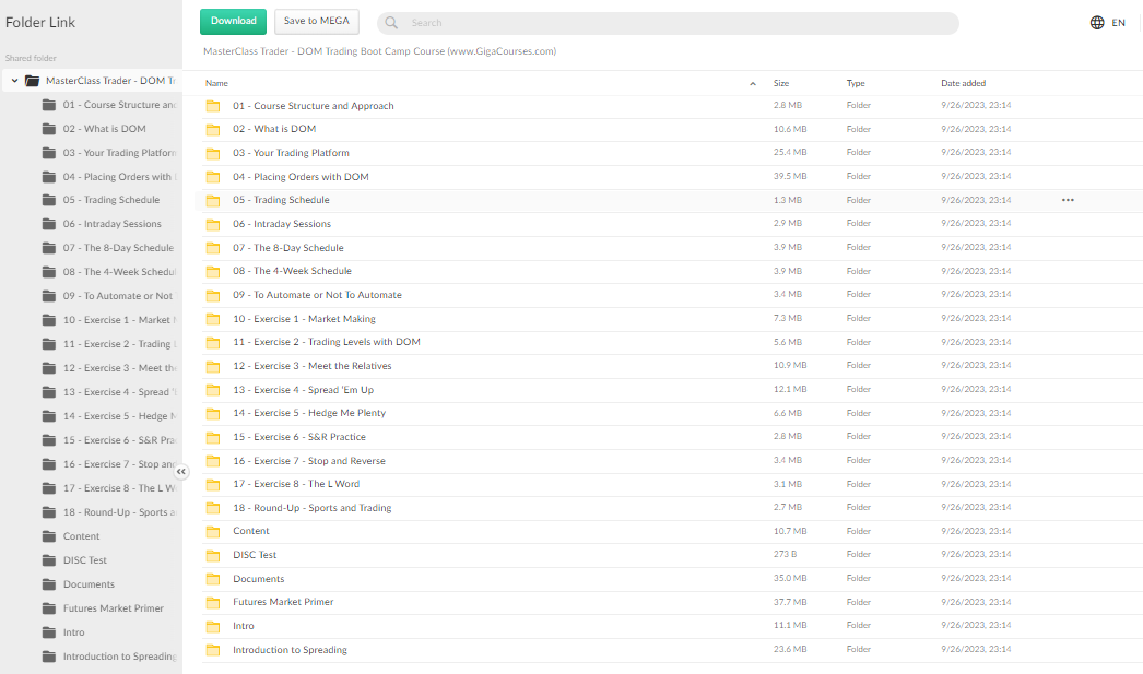 MasterClass Trader - DOM Trading Boot Camp Course - Giga Courses