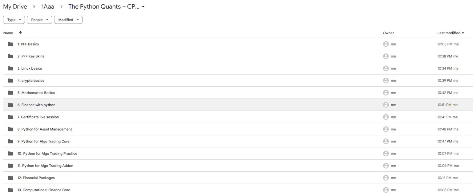 The Python Quants – CPF PROGRAM - Giga Courses