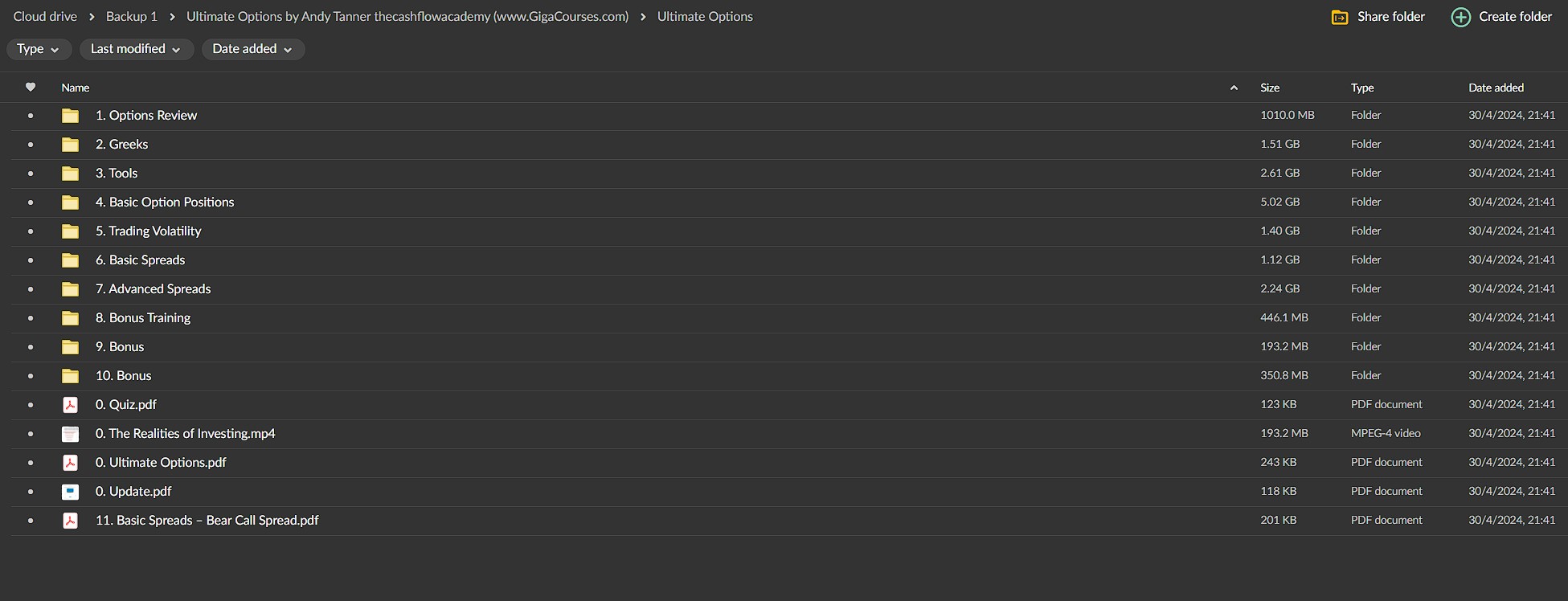 Ultimate Options by Andy Tanner thecashflowacademy - Giga Courses