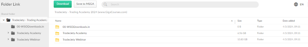 Tradeciety - Trading Academy 2024 - Giga Courses