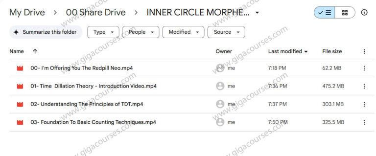 INNER CIRCLE MORPHEUS - Time Dilation Theory - Giga Courses
